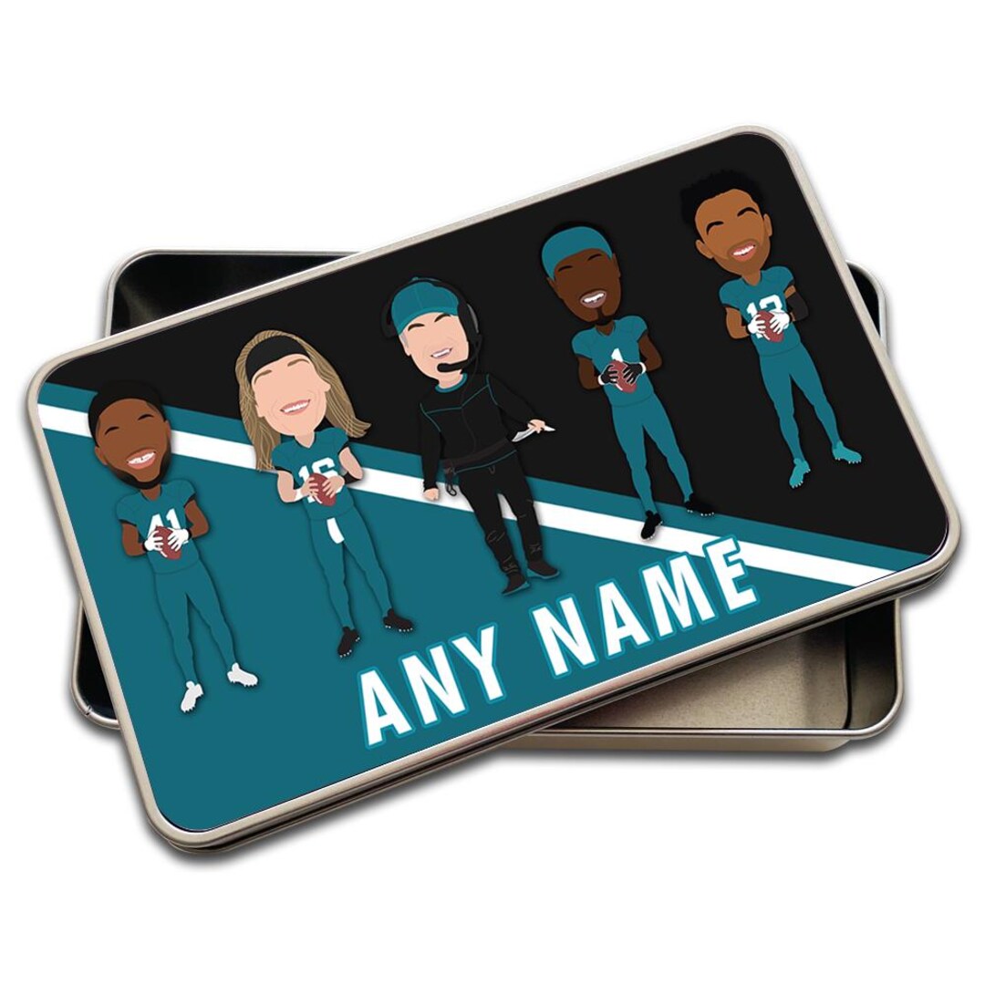 Jaguars 2024-25 Personalised Pencil Tin Case Jacksonville Etc for Home ...