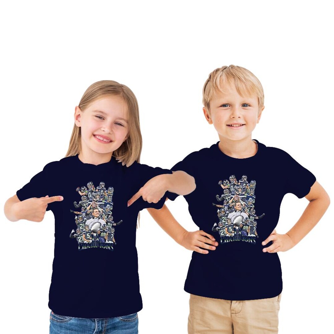 Seahawks Champions 2026 LX 60 Vector Heroes Seattle Kids Child T-shirt ...