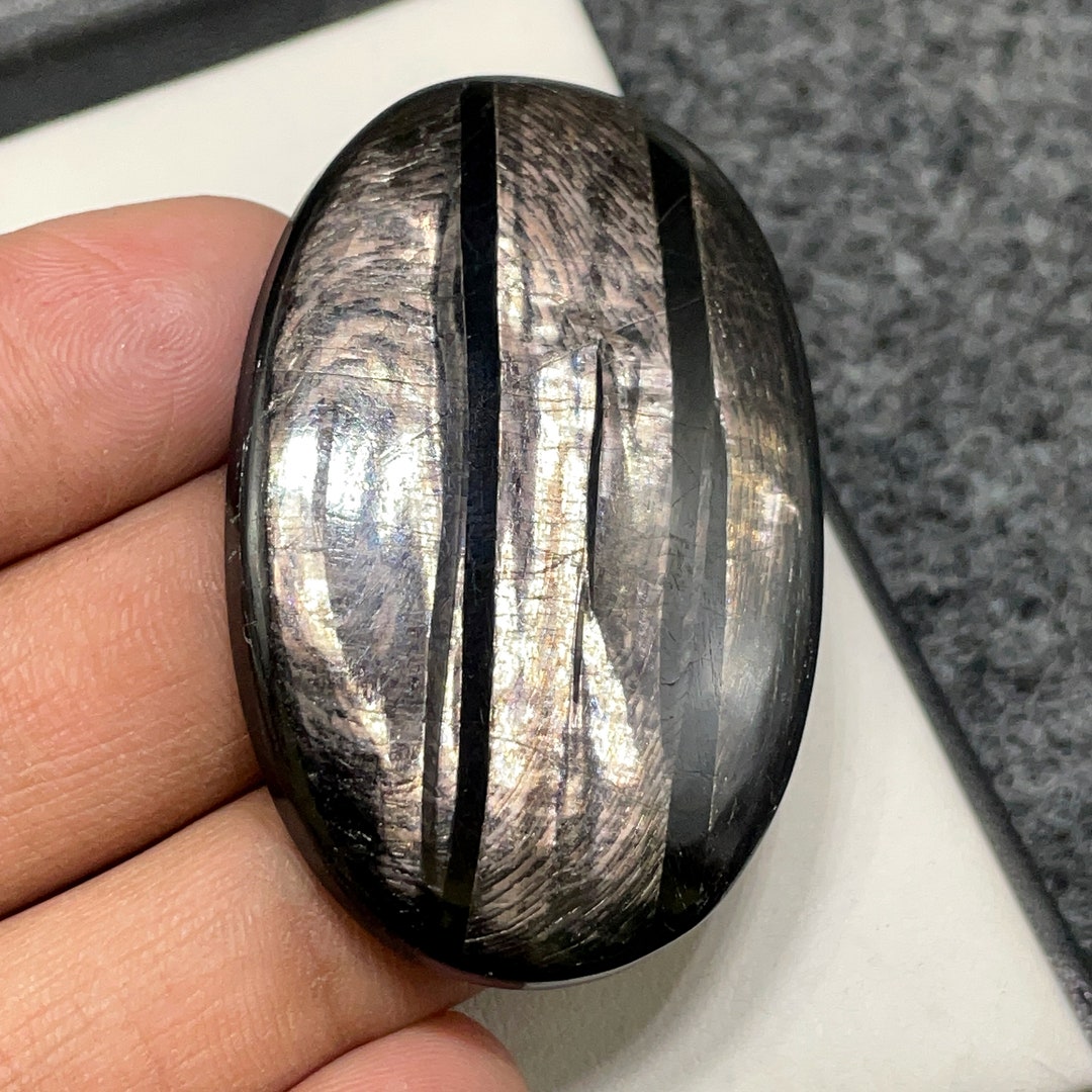 Hypersthene, Oval Cabochon, 50x32x6 MM, 100 CTS, Beautiful Cabochon ...