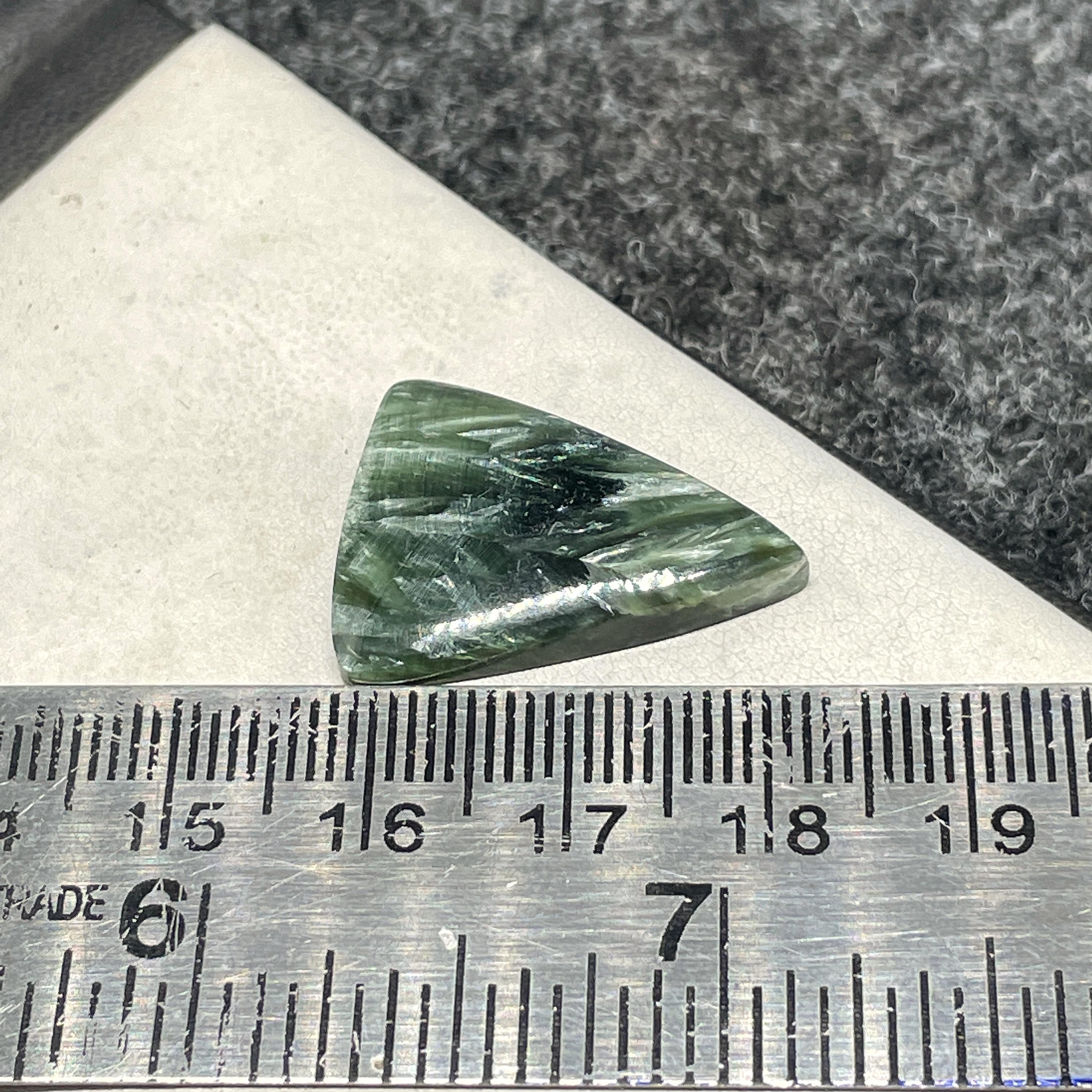 Seraphinite , Freeform Cabochon, 24x18x4 MM, 13 CTS, Beautiful Cabochon ...