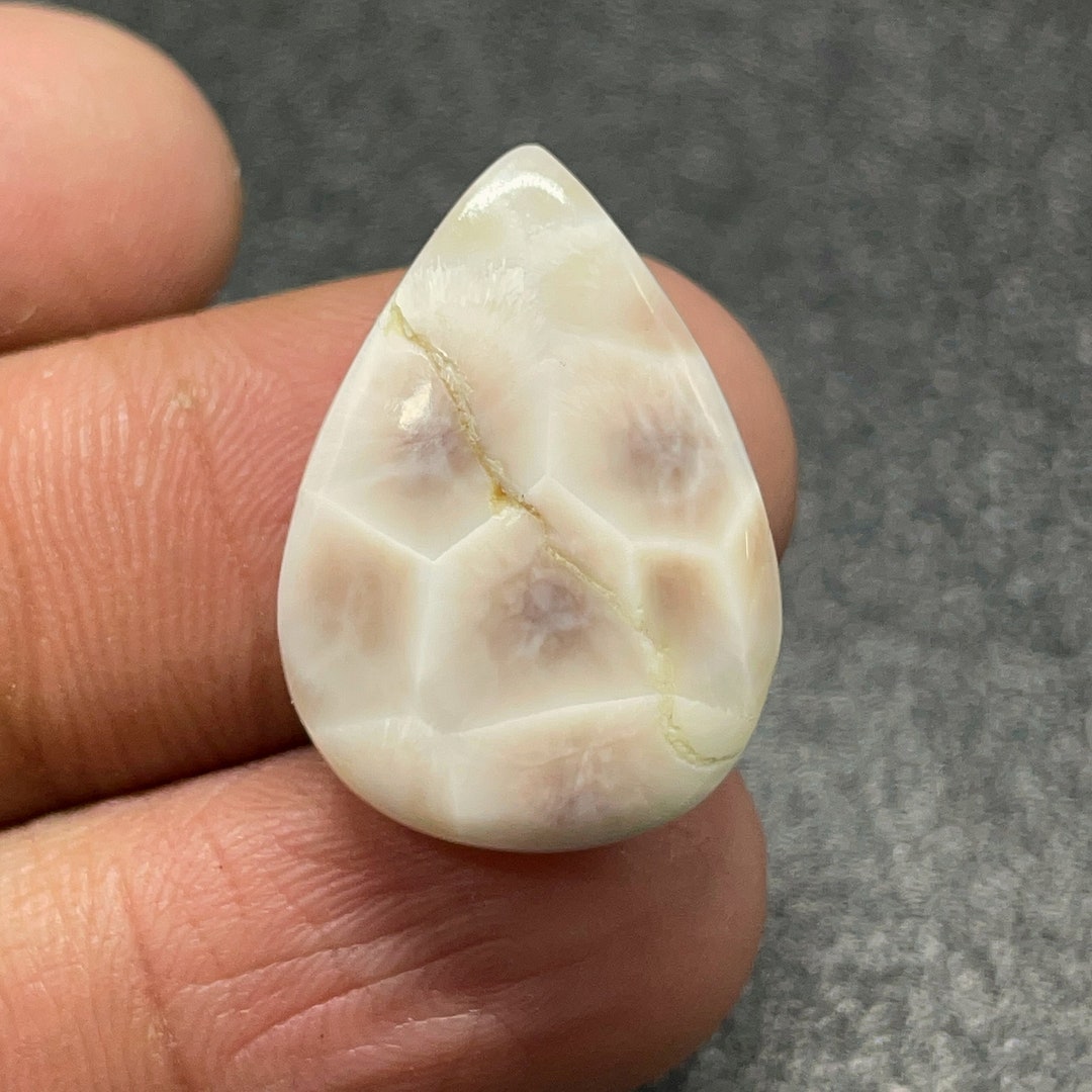 Pink Thomsonite Aka Pink Larimar ,pear Cabochon, 23x16x5 MM, 13 CTS ...