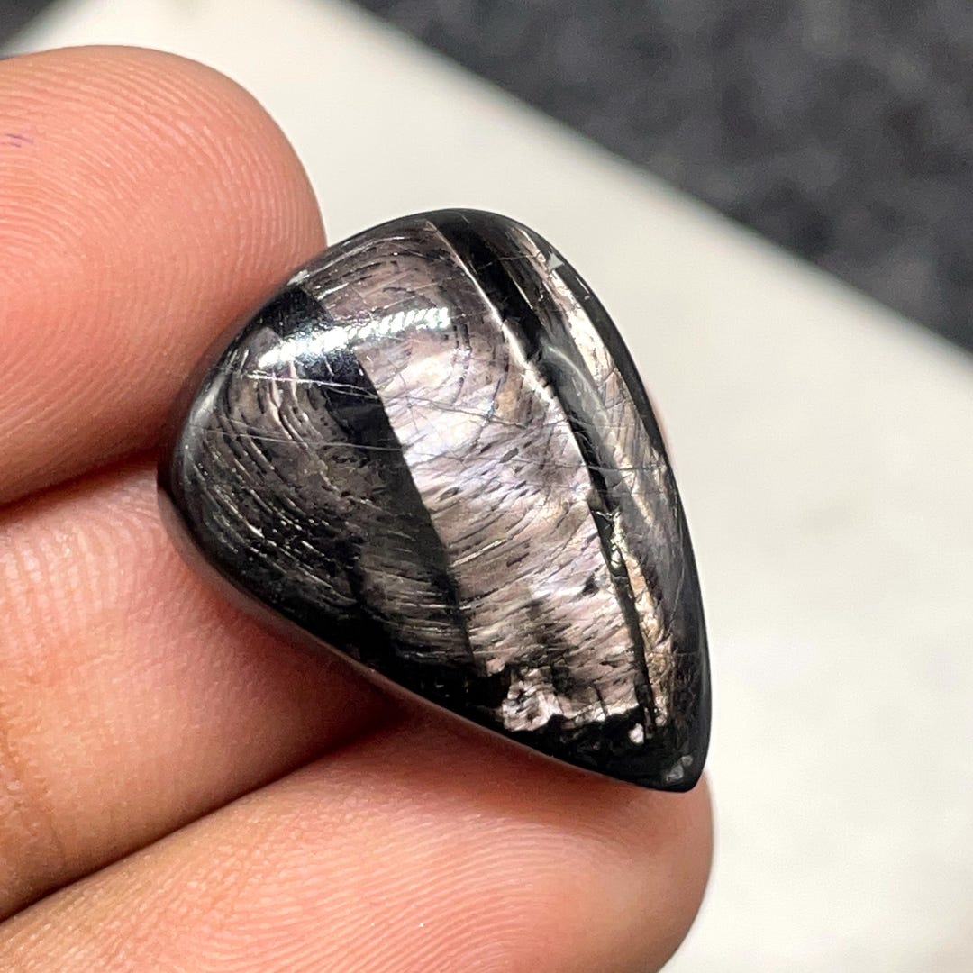 Ferrosilite Aka Hypersthene, Pear Cabochon, 21x15x6 MM, 20 CTS ...