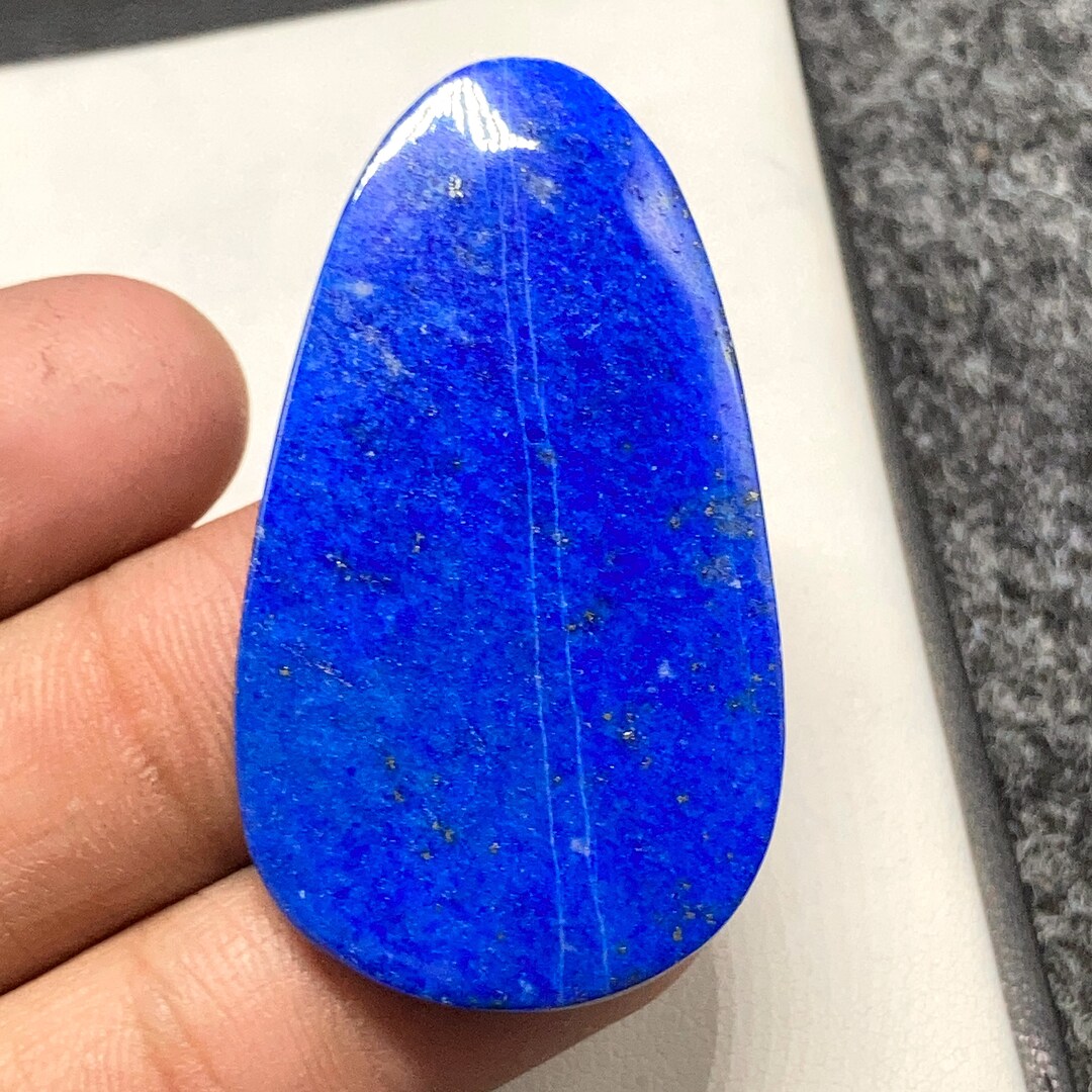 Lazurite, Freeform Cabochon, 45x26x4 MM, 52 CTS, Beautiful Cabochon, #A ...