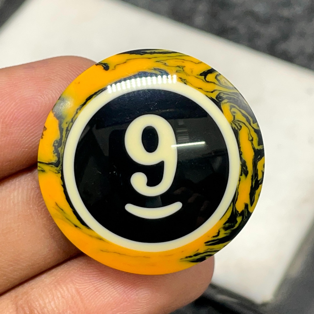 American Billiards Ball AKA Glass Marble Billiards Ball Cabochon, Round ...