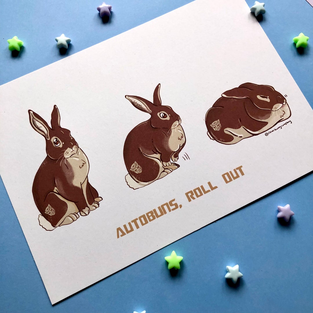Autobots Roll Out Transformer Bunny Nerdy Rabbit Fanart - Etsy