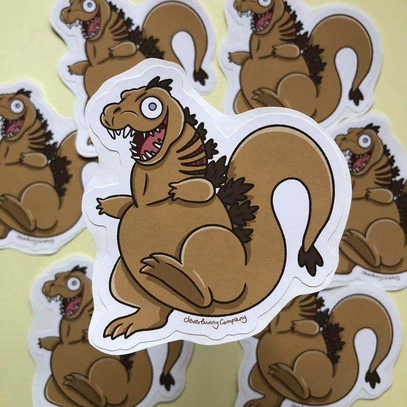 Shin Godzilla Sticker Chibi Baby Godzilla Kamata Kun Kaiju - Etsy