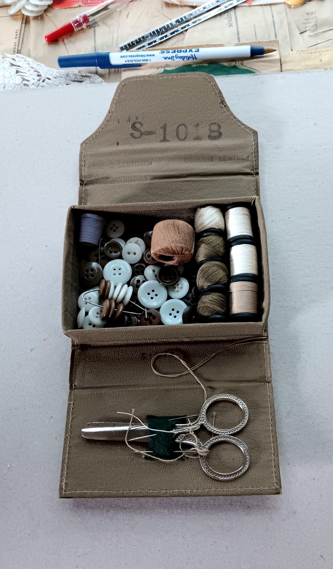 Vintage Belding Corticelli Army Sewing Repair Kit - Etsy
