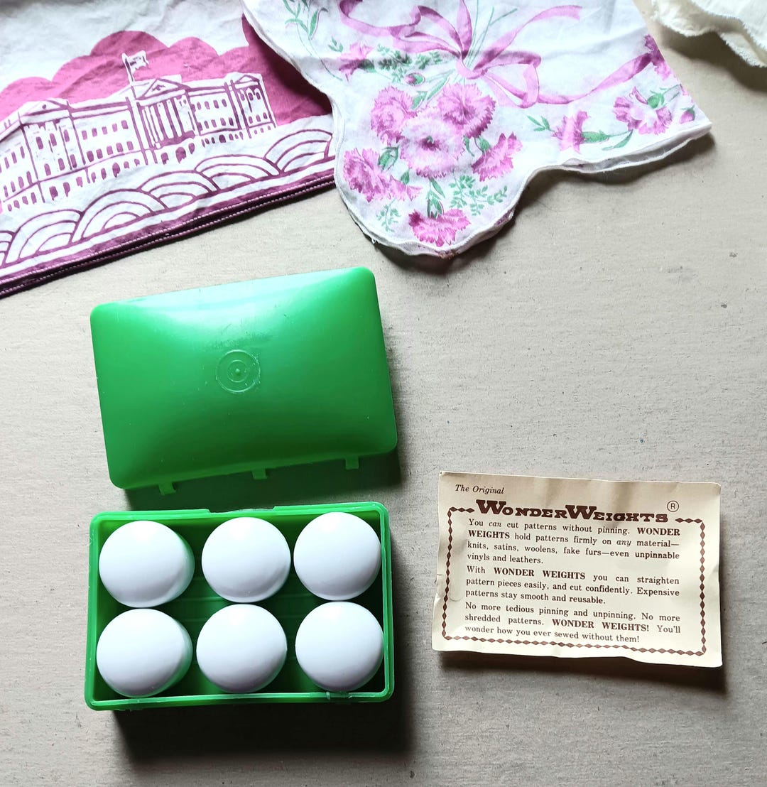 Vintage Set of 6 Wonder Weights Pattern and Fabric Weights - Etsy