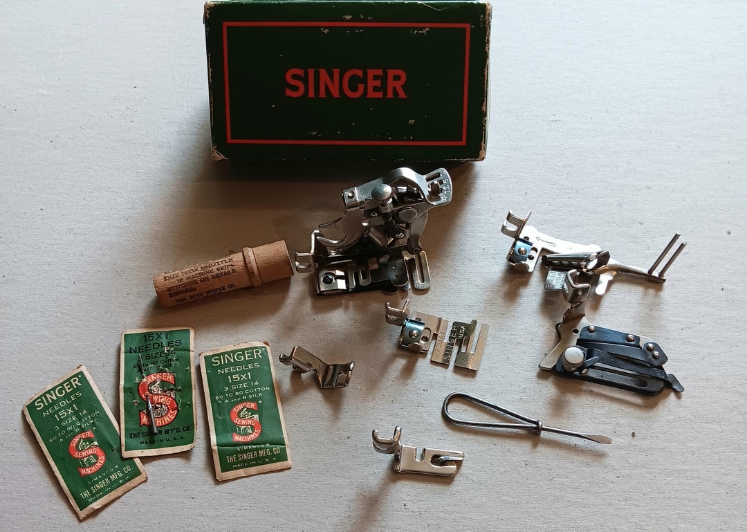 Vintage Singer Attachment Box, Low Shank, 160809, Originally for Model ...