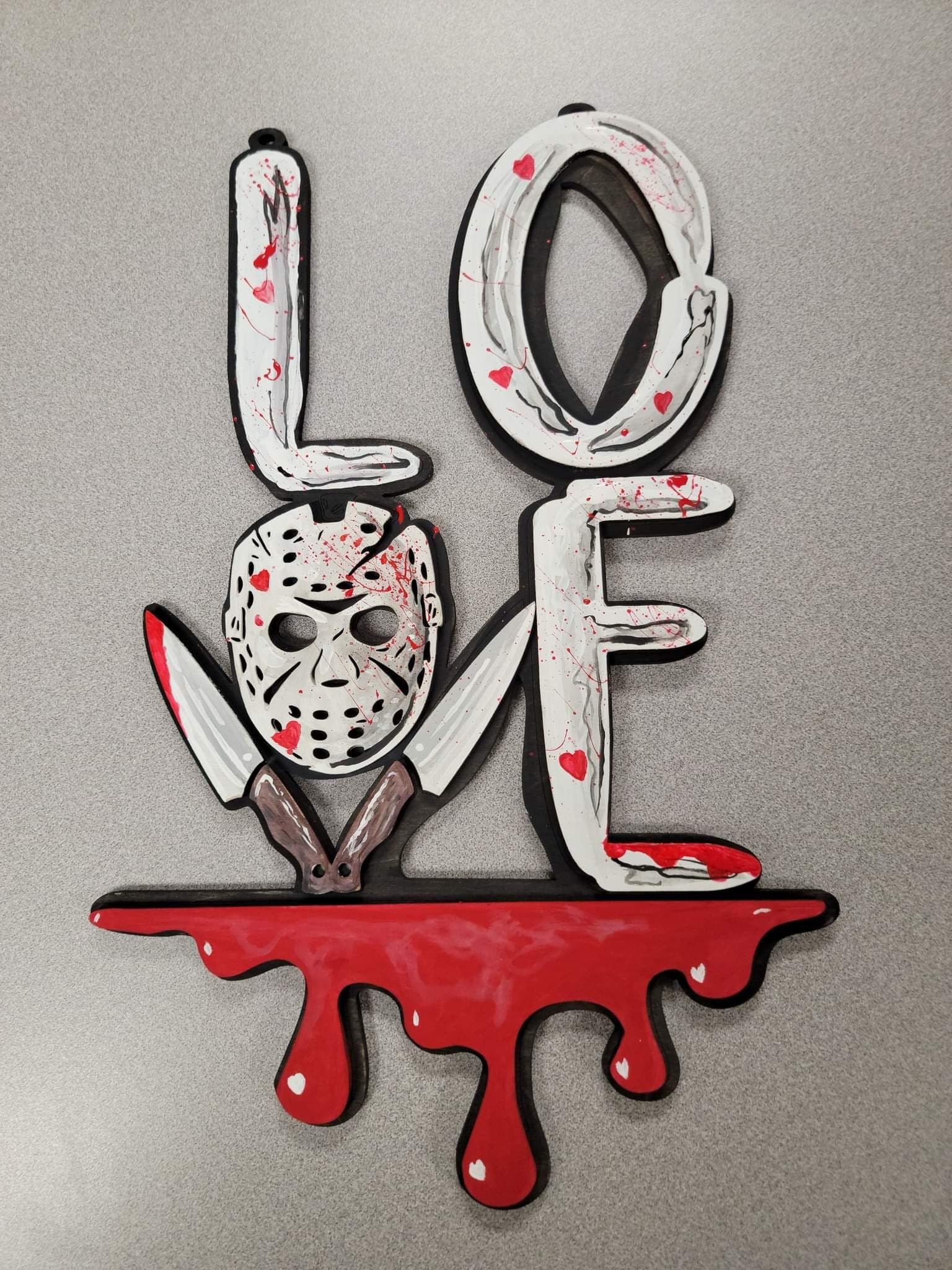 Horror Themed Door Hanger ***digital File Only - Etsy