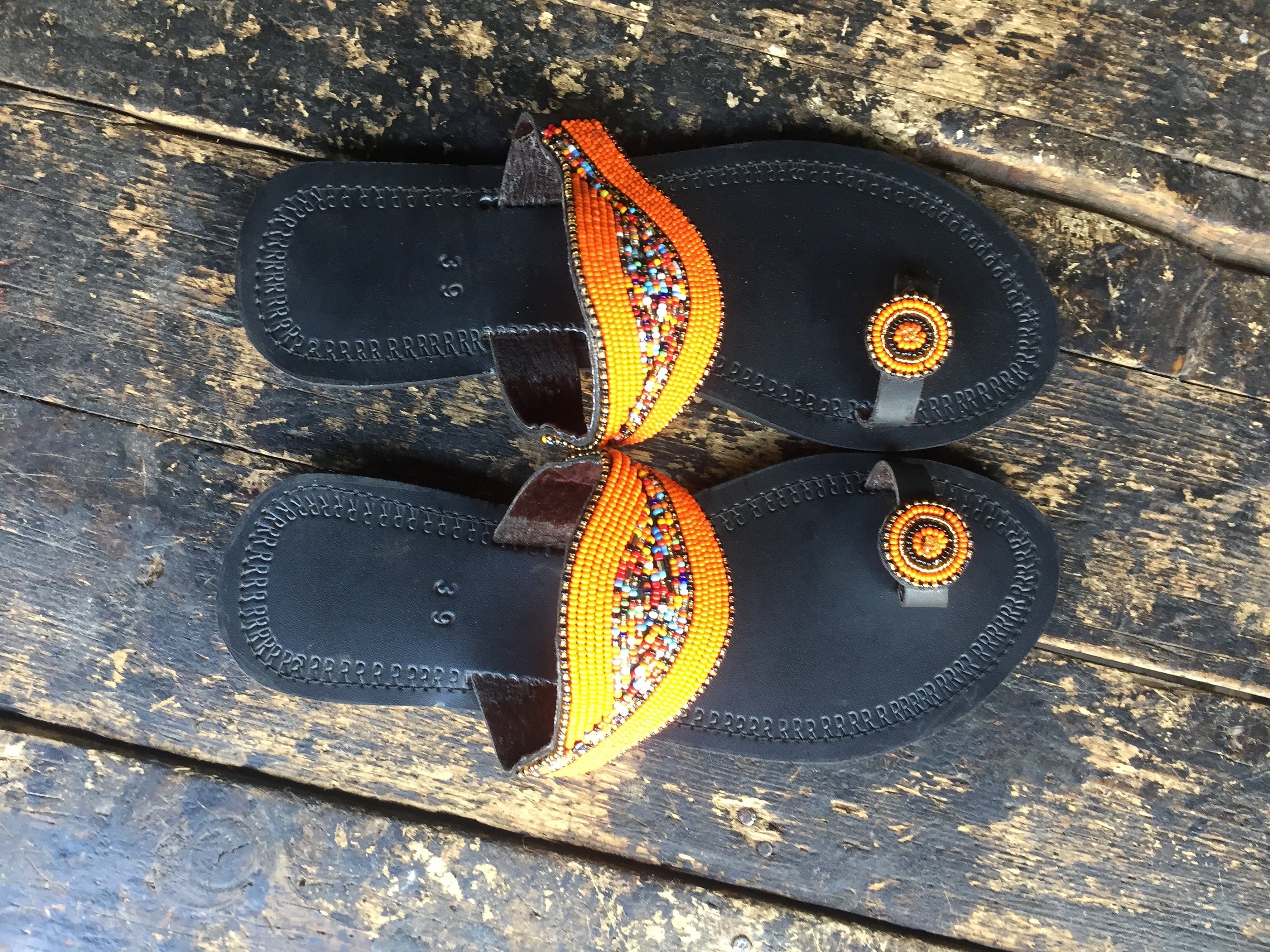 Maasai Beaded Leather Sandals, Colorful Tstrap Sandals for Women ...