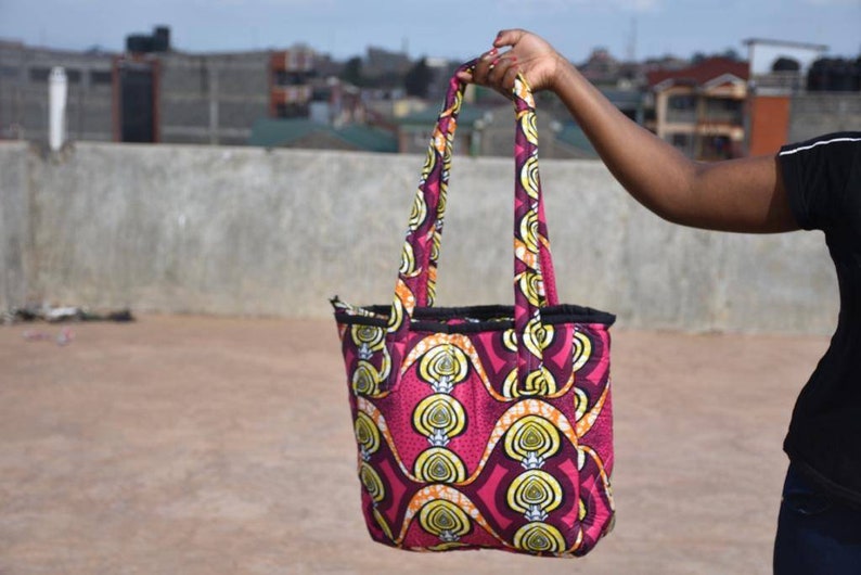 African Print Fabric Handbag Large Ankara Tote Bag African - Etsy