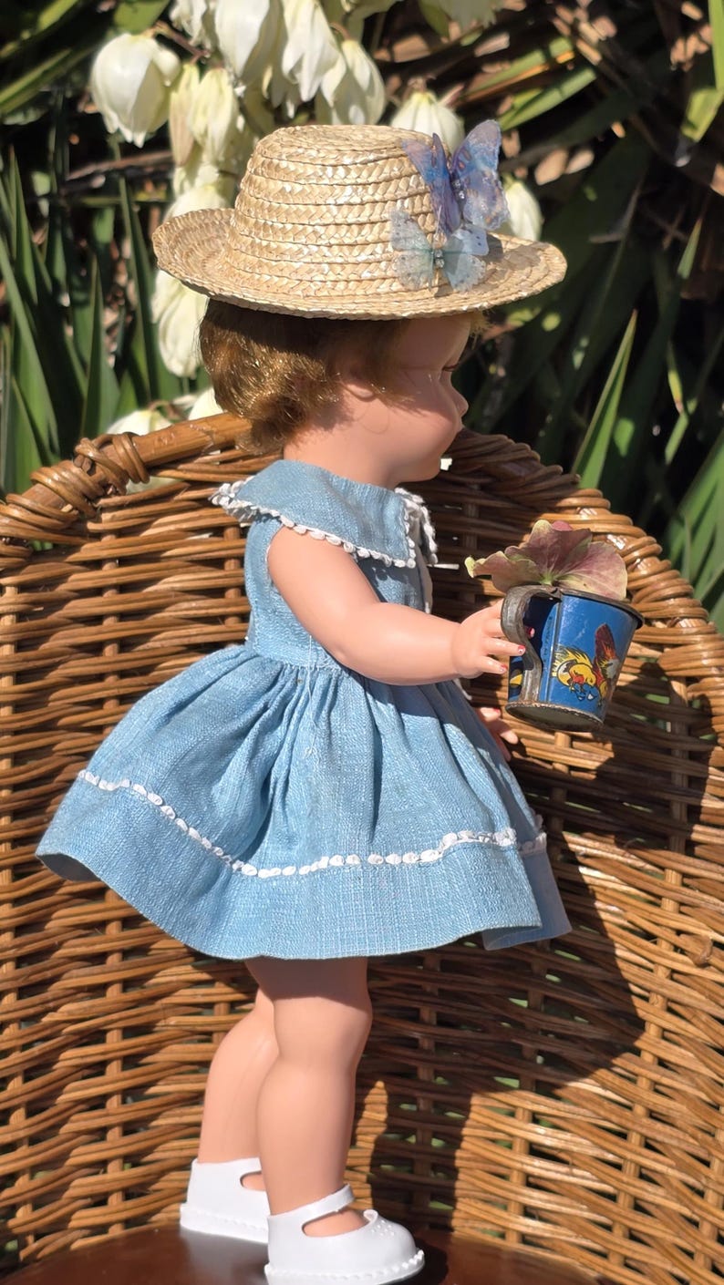 Vintage French Polyplex Doll, Blue Eyes, 1950s/60s - Etsy