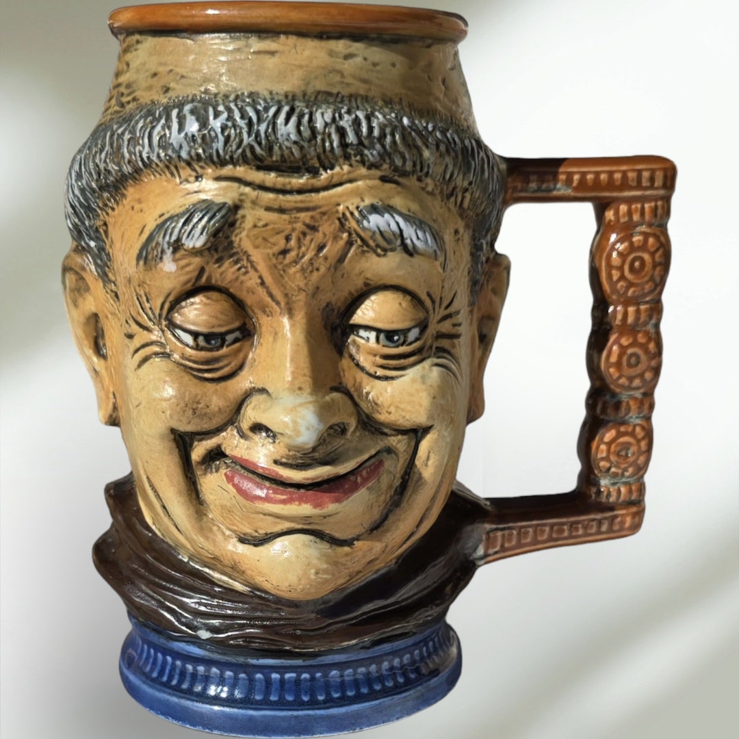 Vintage Capodimonte Monk Mug Hand Made in Italy - Etsy