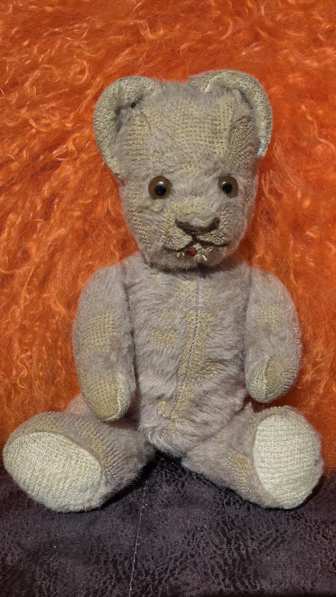 Amazing Rare Over-loved Antique 1920-30s Teddy Bear 11in 28cm Beige ...