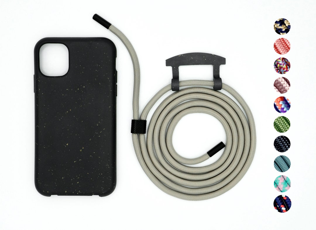 BIO 2in1 Mobile Phone Case and Mobile Phone Chain BLACK for iPhone With ...