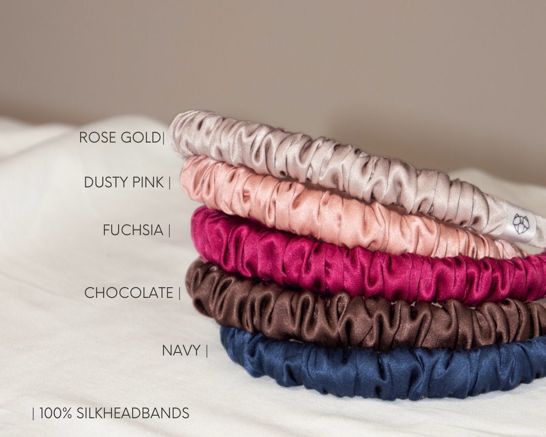 Silk Headband, Silk Ruffled Headband, Mulberry Silk Hair Band, Silk ...