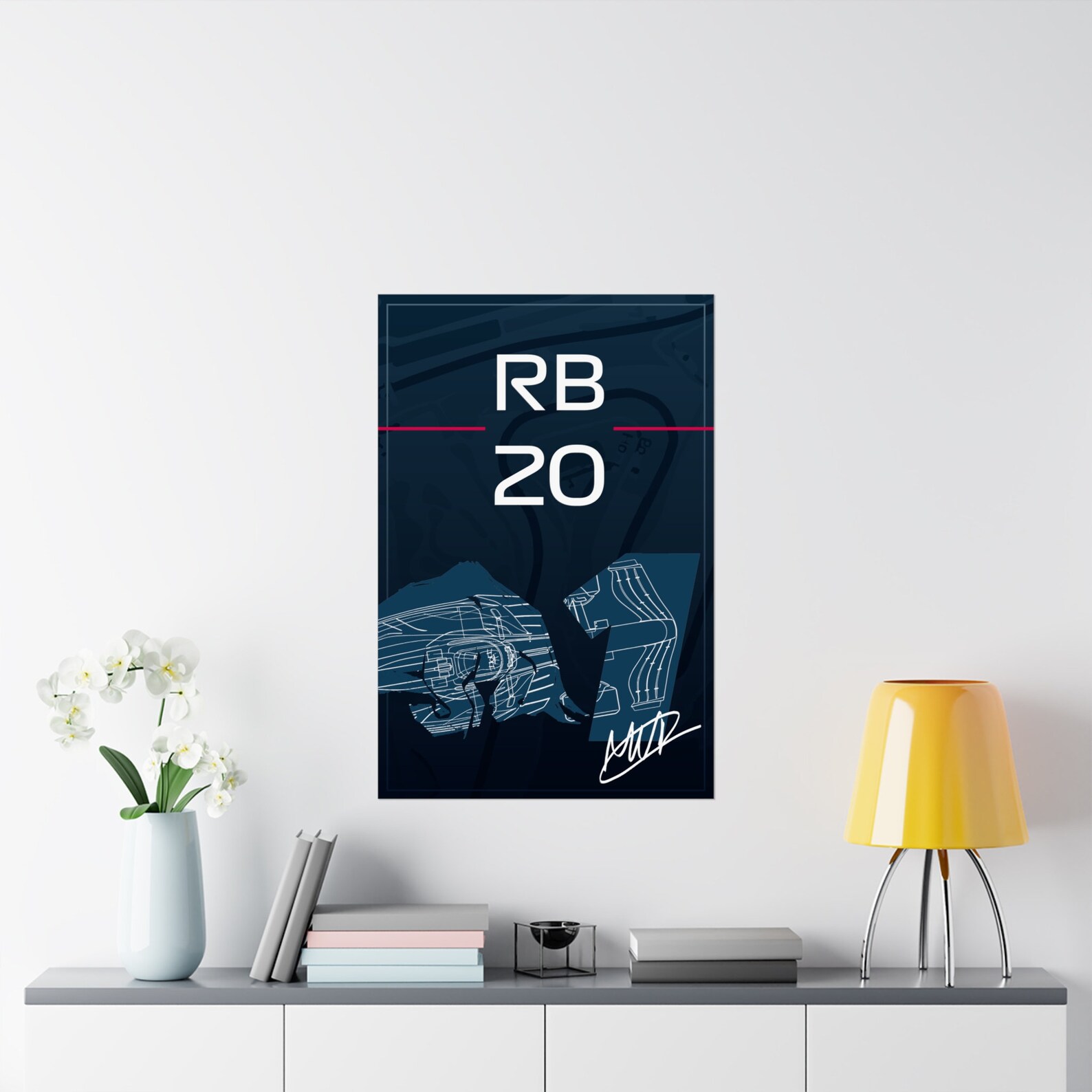 Bull Max Verstappen RB20 Car Dark Blue Matte Vertical Posters Gift - Etsy