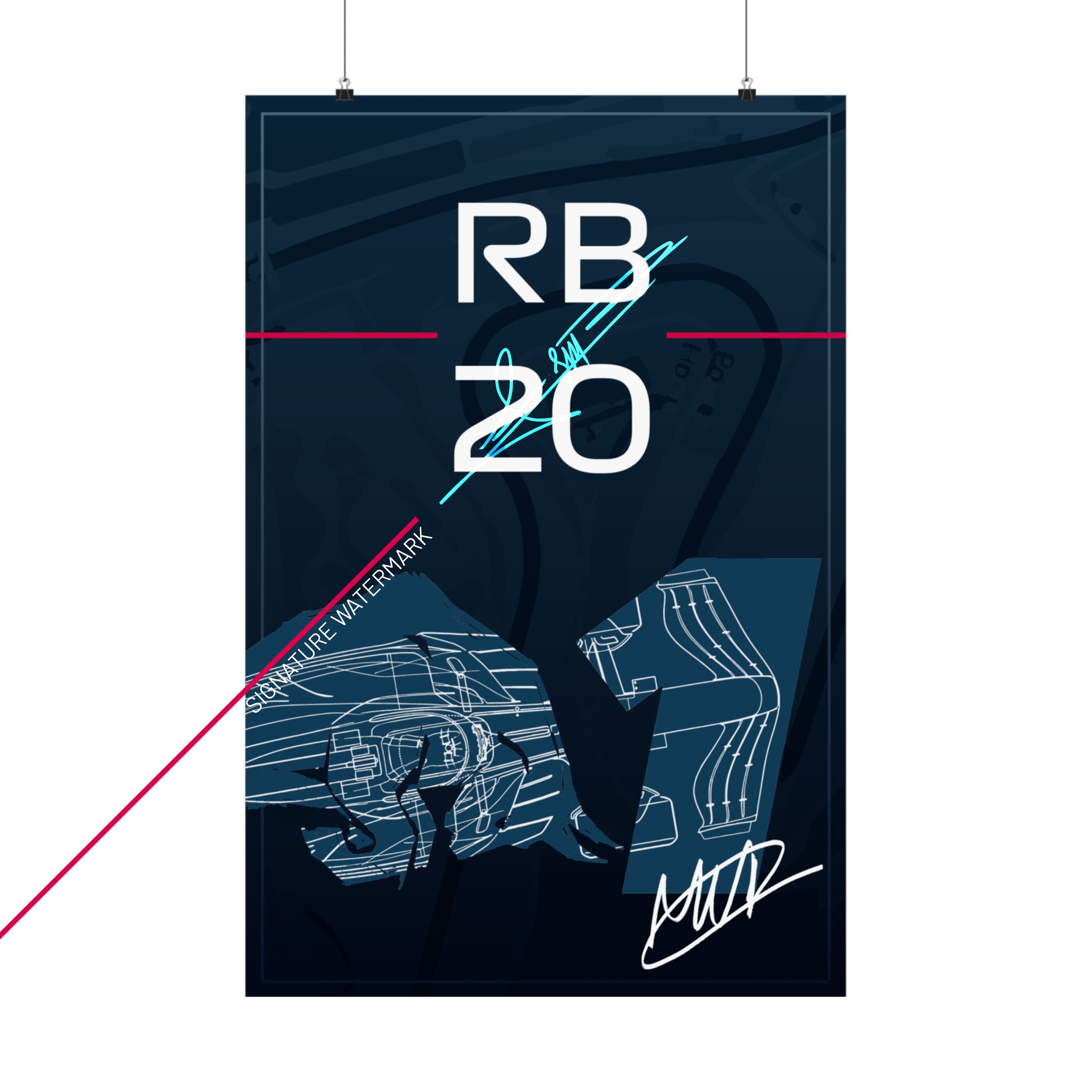 Bull Max Verstappen RB20 Car Dark Blue Matte Vertical Posters Gift - Etsy