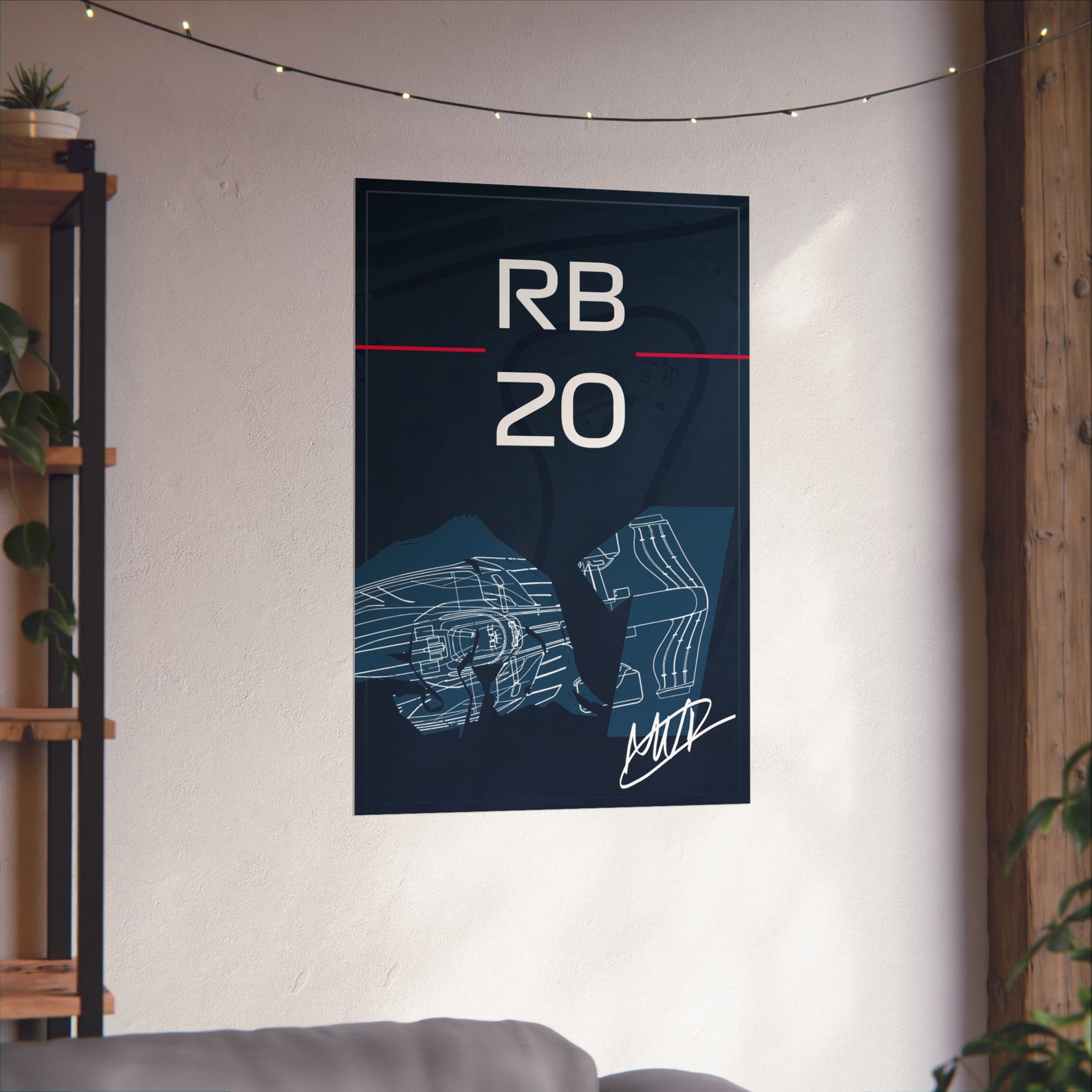 Bull Max Verstappen RB20 Car Dark Blue Matte Vertical Posters Gift - Etsy