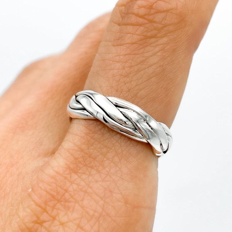 Rustic Silver Ring - Etsy