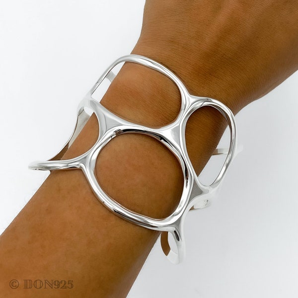 Silver Cuff Bracelet - Etsy