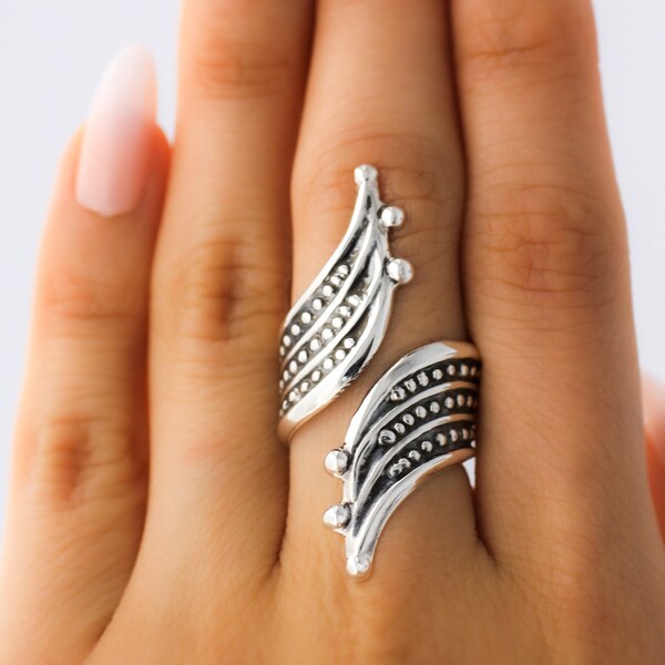 Long Boho Ring - Etsy