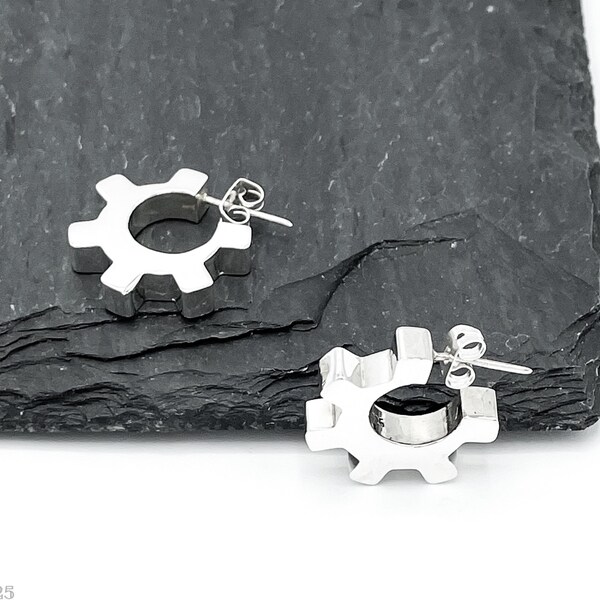 Gear Earrings - Etsy