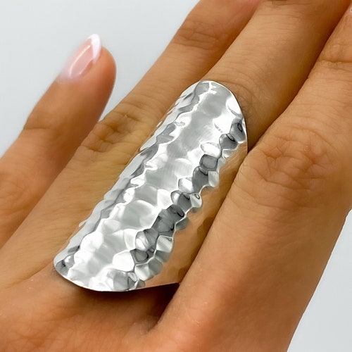 Armor Full Finger Ring Shield Ring Sterling Silver Armor Ring - Etsy