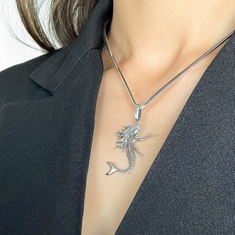 Mermaid Pendant - Etsy