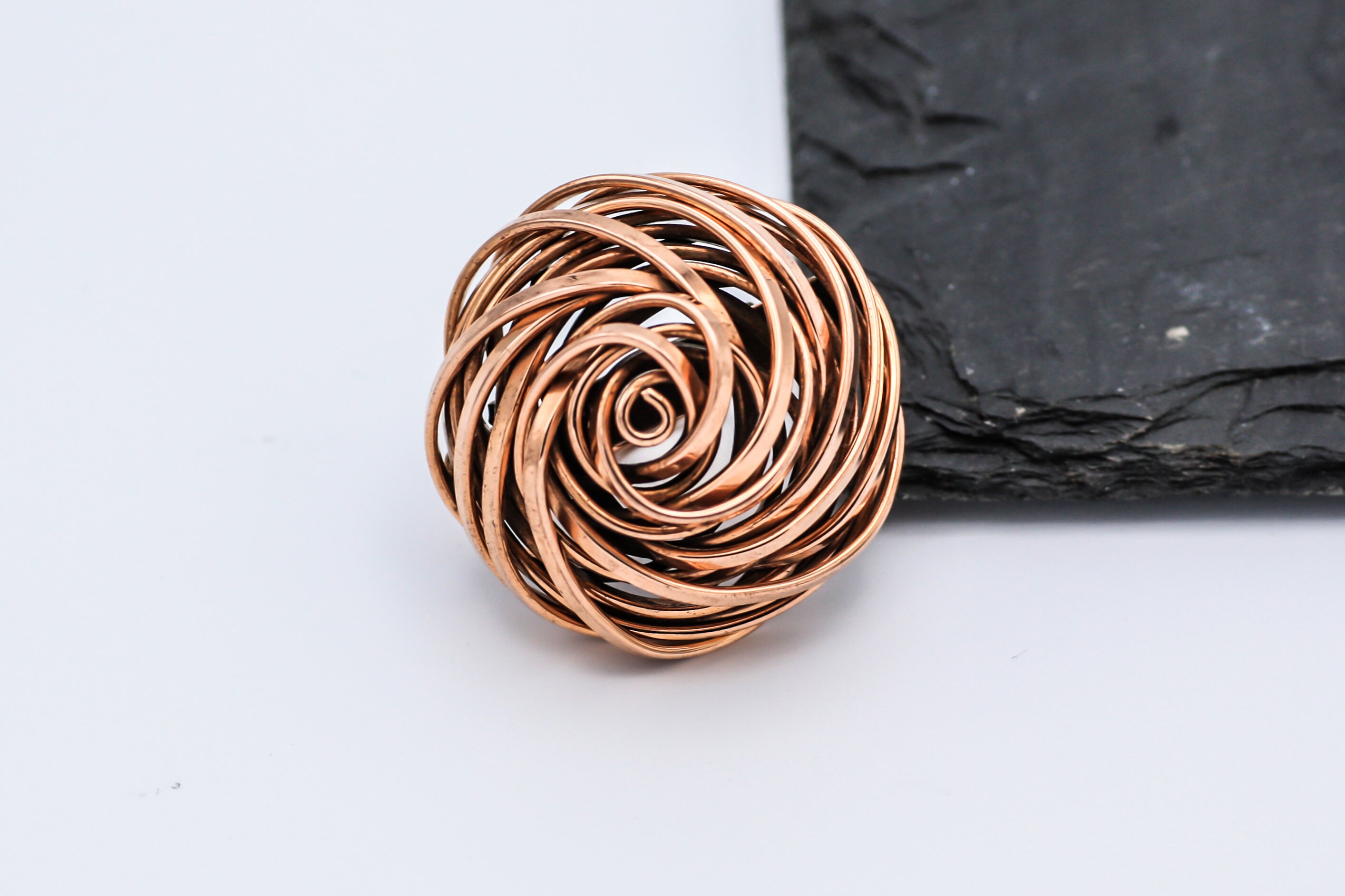 Copper Ring Copper Nest Ring Copper Jewelry Rustic Ring | Etsy