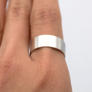 Sterling Silver Band, Matte Silver Band, Brushed Silver Ring, Men's ...