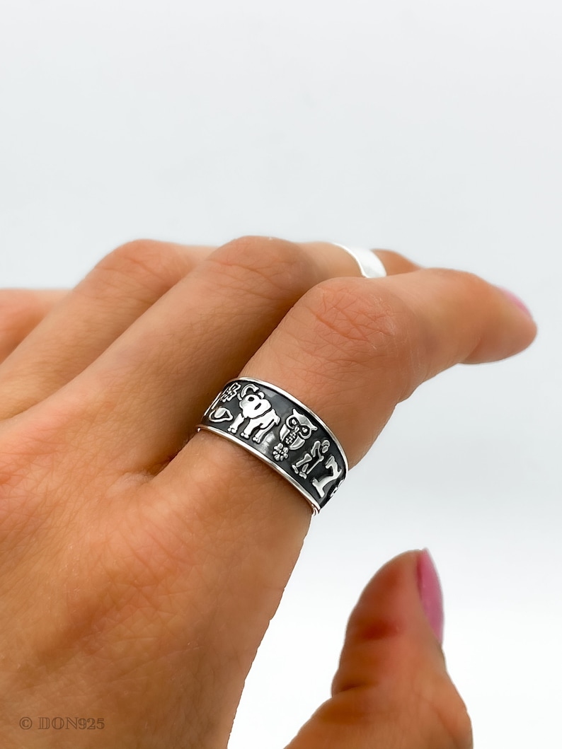 Sterling Silver Lucky Ring Good Luck Ring Luck Symbols Ring - Etsy