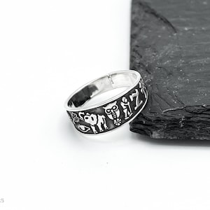 Sterling Silver Lucky Ring: Good Luck Symbols Talisman - Etsy
