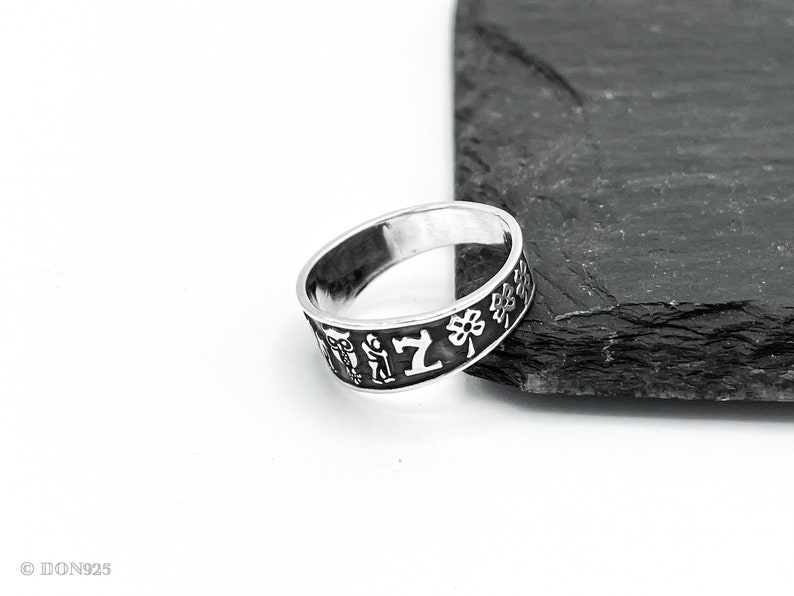 Sterling Silver Lucky Ring Good Luck Ring Luck Symbols Ring - Etsy