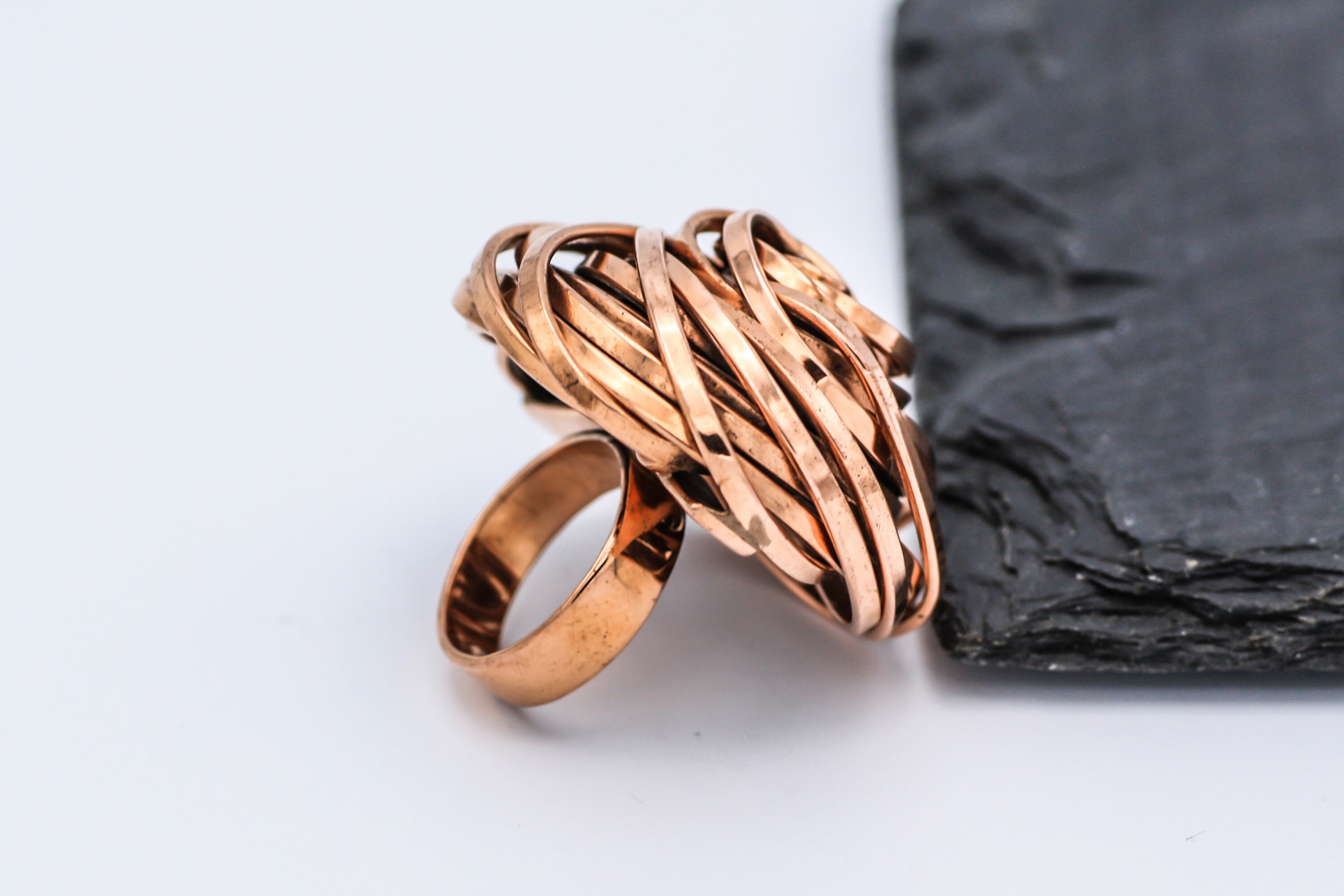 Copper Ring Copper Nest Ring Copper Jewelry Rustic Ring | Etsy