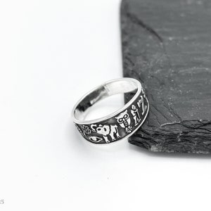 Sterling Silver Lucky Ring, Good Luck Ring, Luck Symbols Ring, Good ...