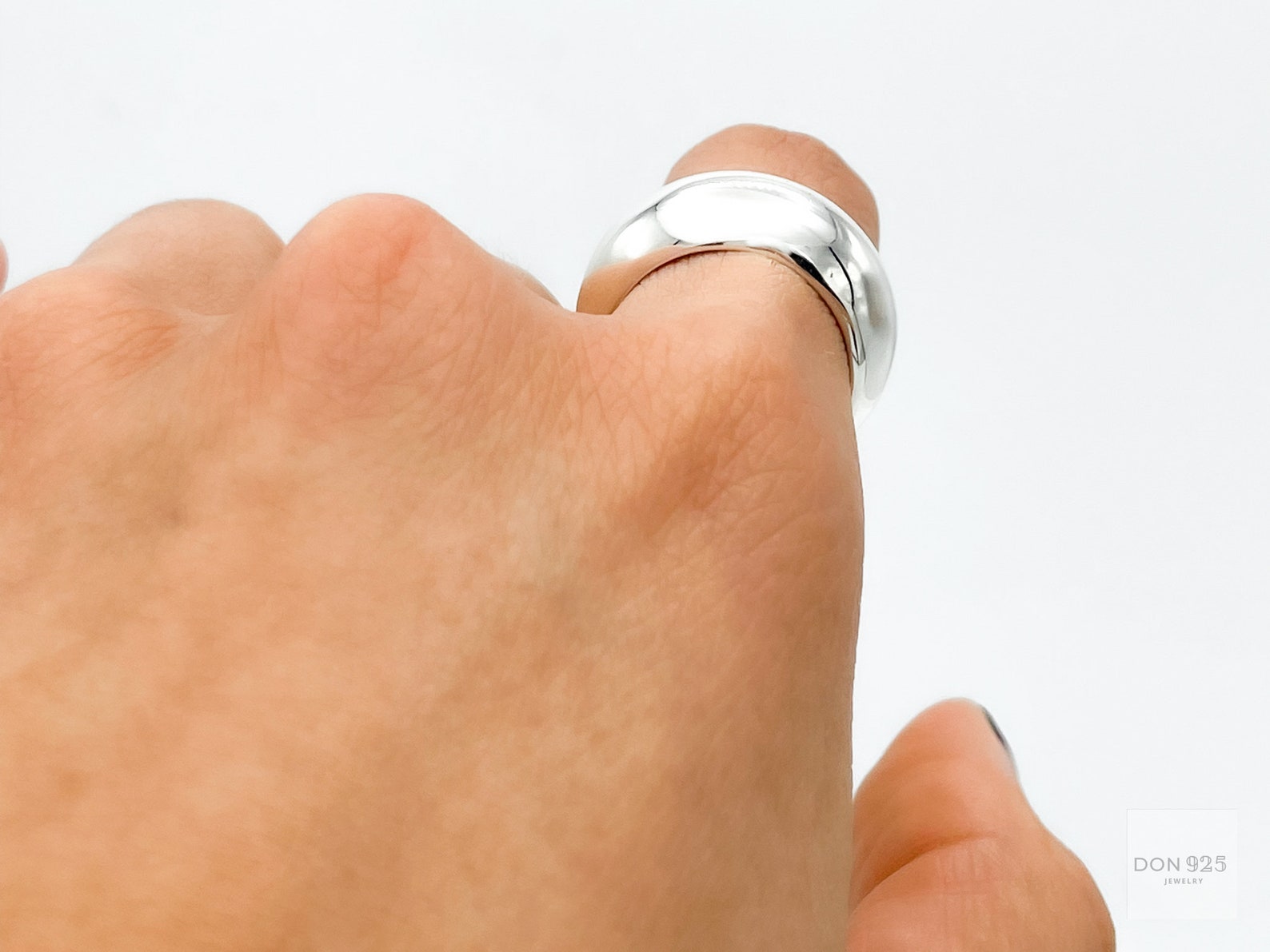 Sterling Silver Band Heavy Silver Ring Chunky Solid Silver - Etsy