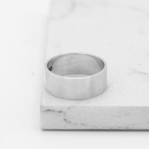 Sterling Silver Band, Matte Silver Band, Brushed Silver Ring, Men's ...