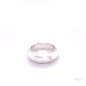 Sterling Silver Band Heavy Silver Ring Chunky Solid Silver | Etsy