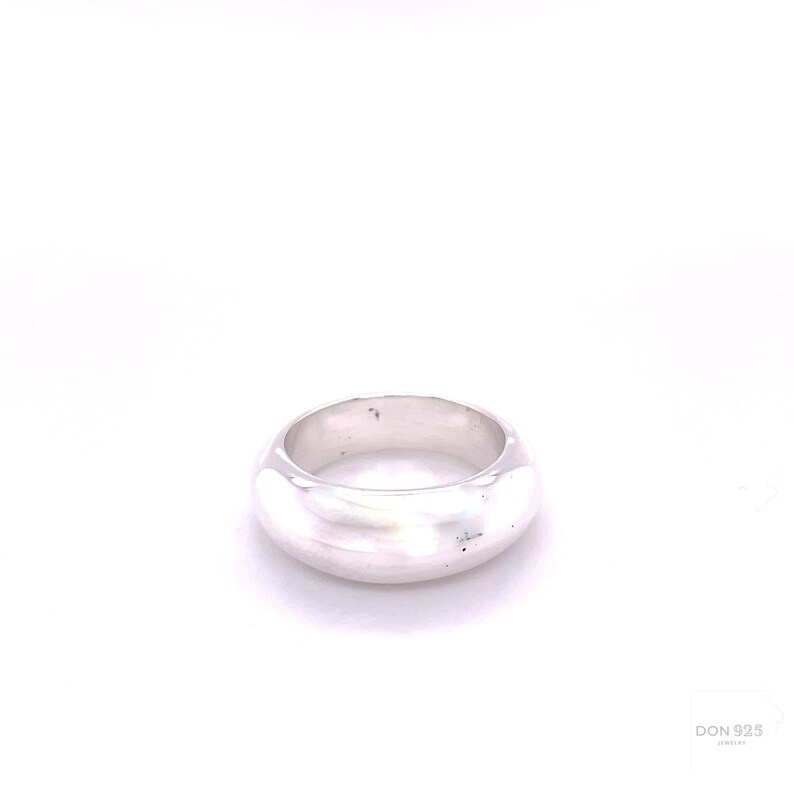 Sterling Silver Band Heavy Silver Ring Chunky Solid Silver - Etsy