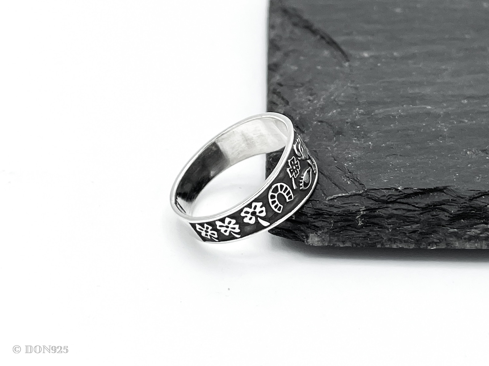 Sterling Silver Lucky Ring Good Luck Ring Luck Symbols Ring - Etsy