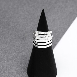 Sterling Silver Ring Multi Band Ring Stacking Ring Set | Etsy