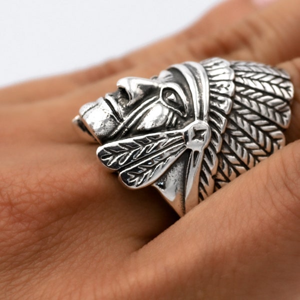 Indian Head Ring - Etsy