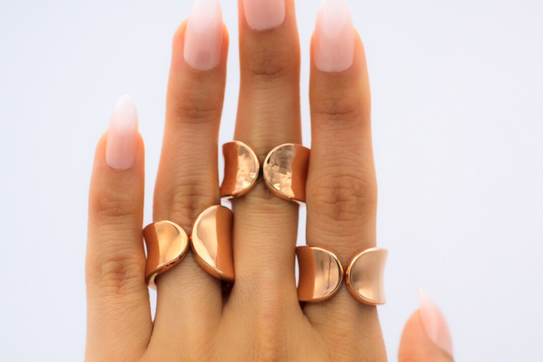 Solid Copper Band Ring: Anniversary Jewelry - Etsy