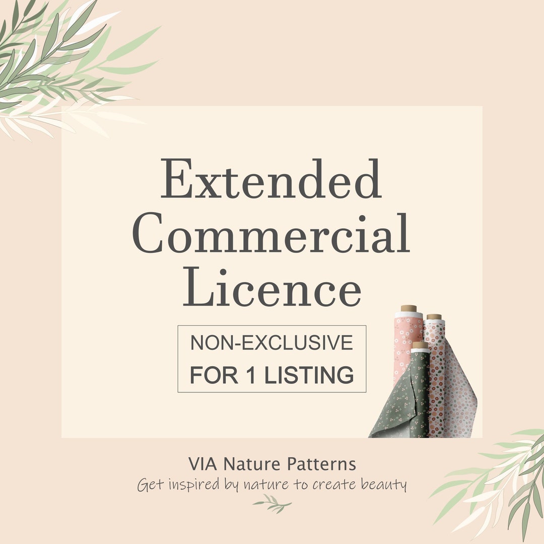 Extended Commercial License - Etsy