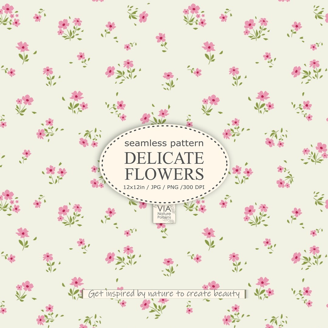 Ditsy Floral Seamless Pattern, Wildflowers for Fabric, Baby Clothes ...