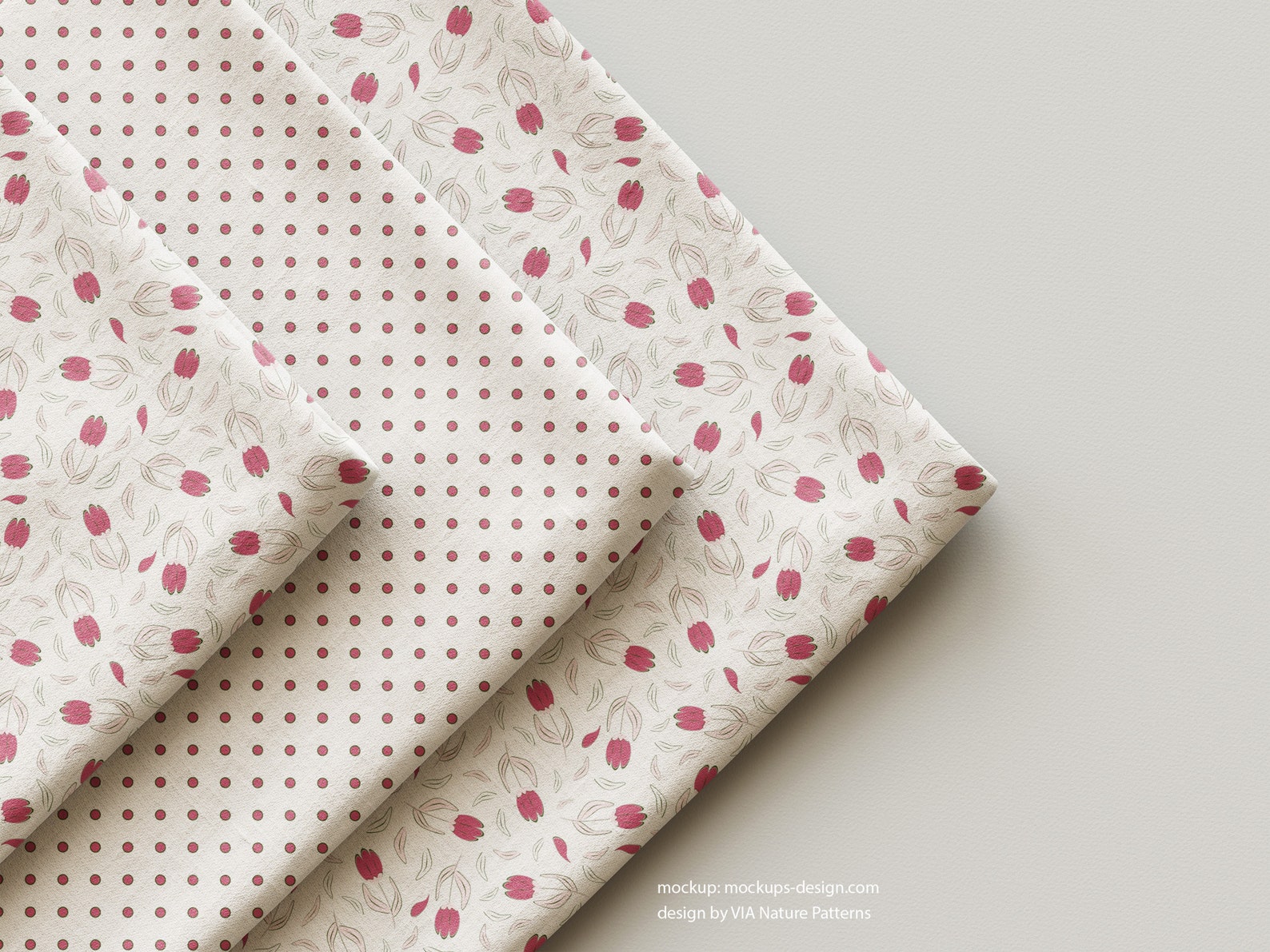 Summer Floral DIGITAL PAPERS | Design Fabric | Tulips, Roses, Dots ...