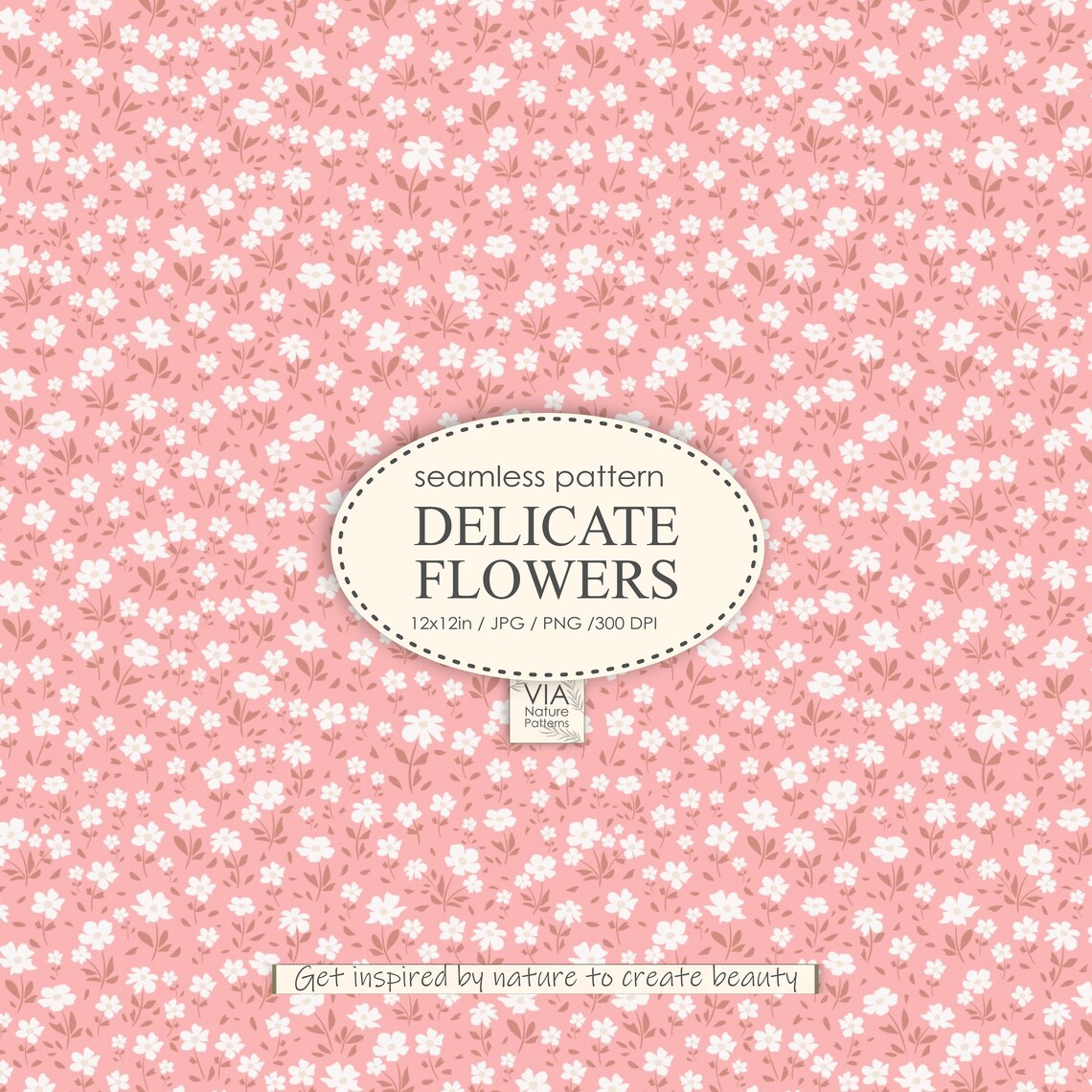 Ditsy Floral Seamless Pattern, Fabric Sublimation, Vintage Wallpaper ...