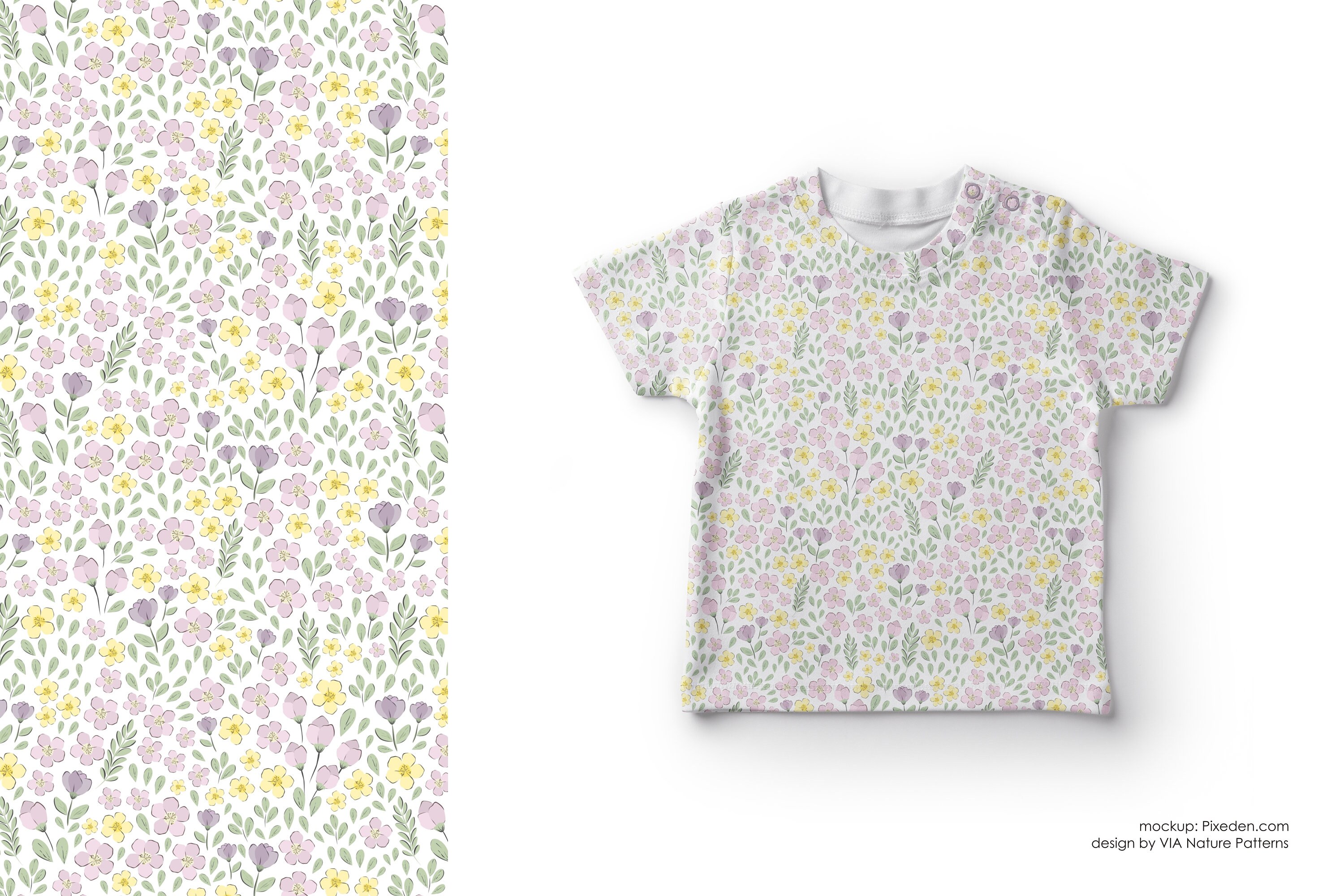 Ditsy Floral Seamless Pattern for Fabric Sublimation | Field of Flowers ...